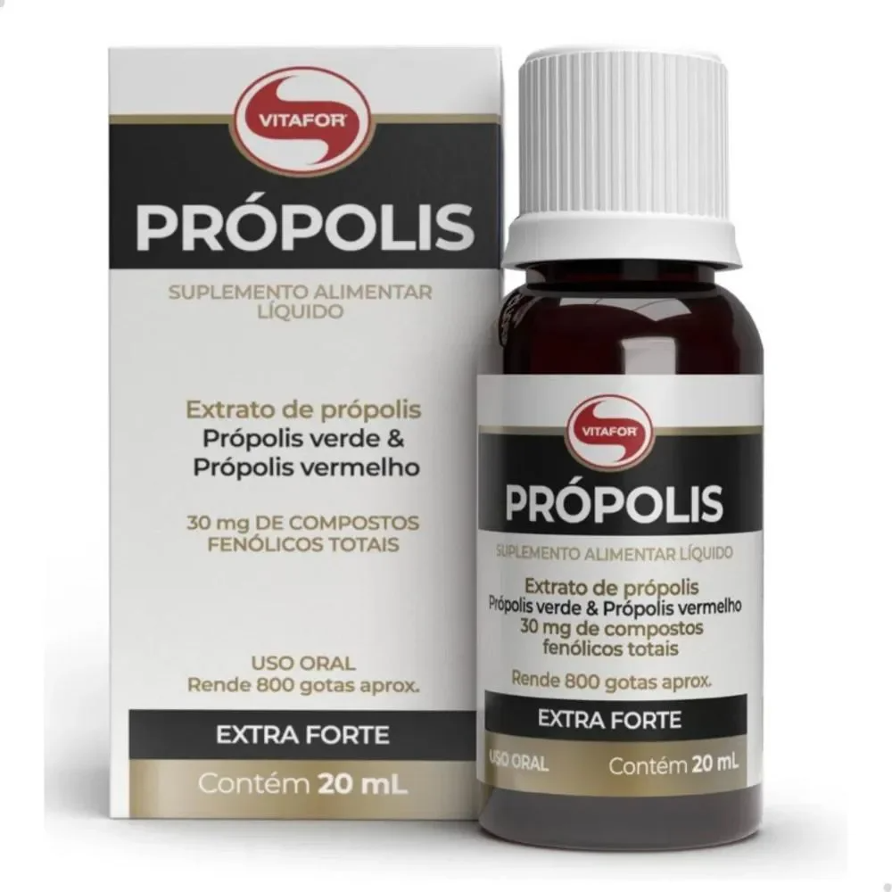 Própolis Líquida Gotas Frasco 20ml - Vitafor: Fortalecimento Natural d